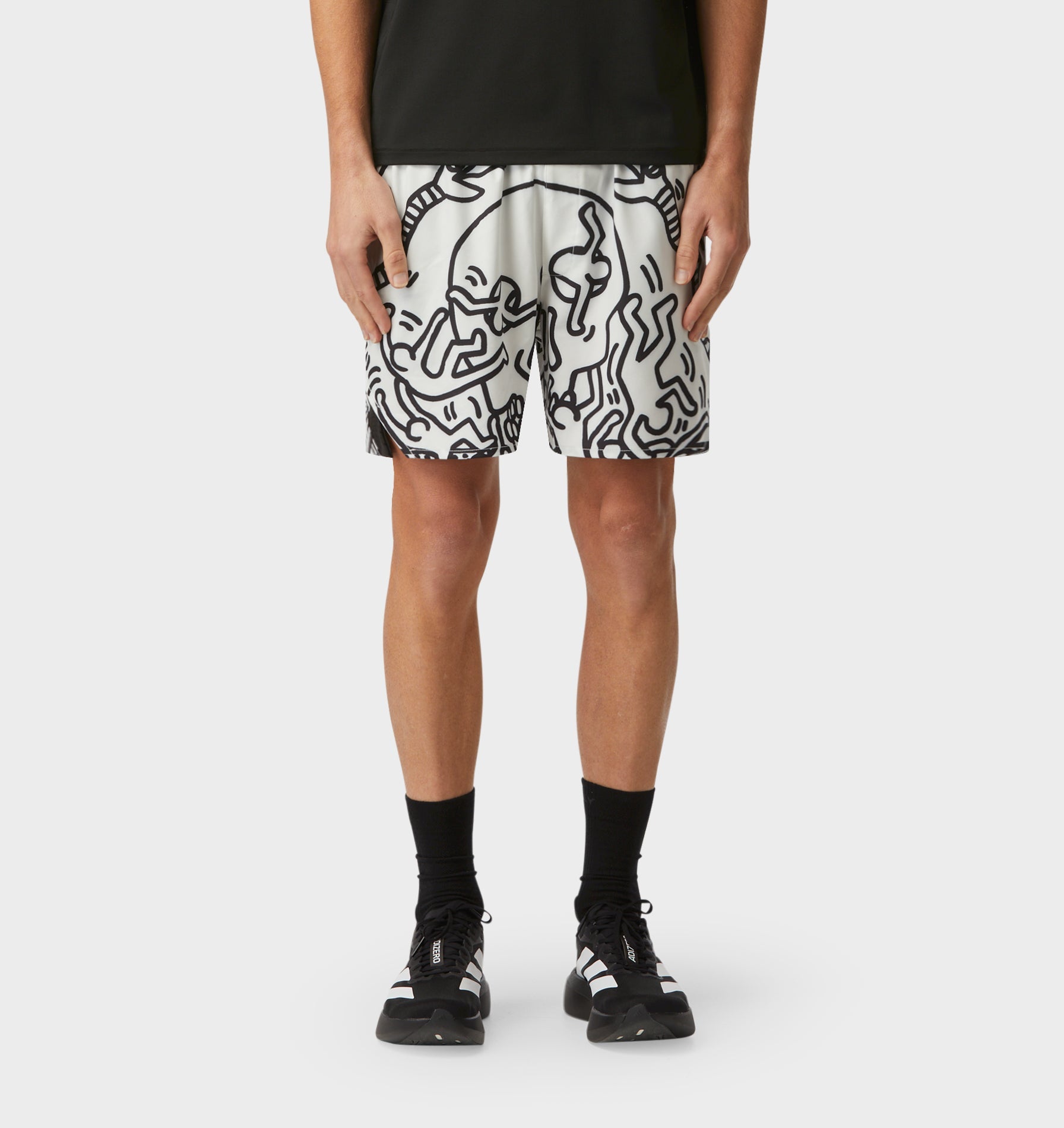 Keith Haring Chaos Active 5 Inch Short - Workout Shorts in Off White ...