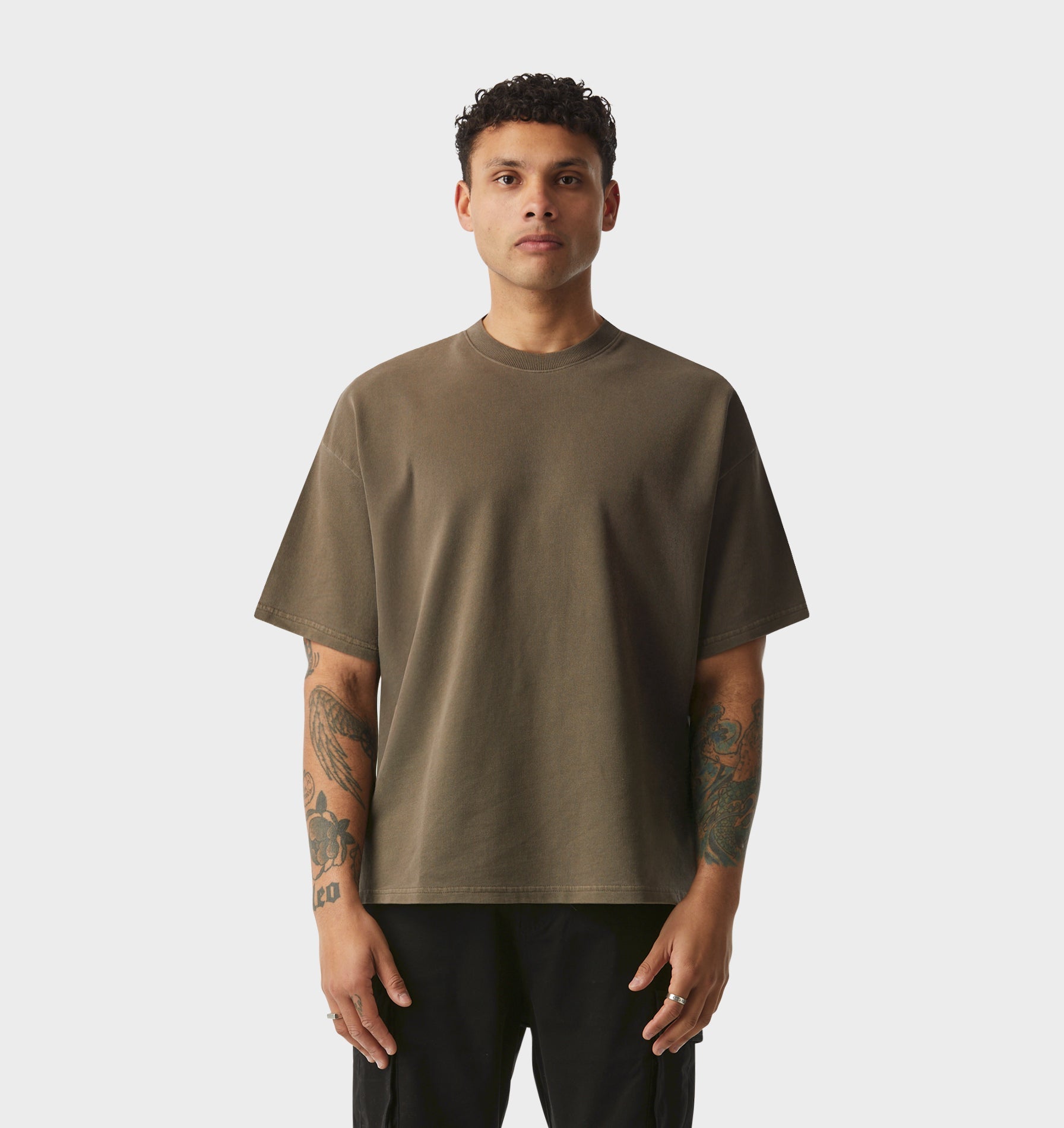 Heavy Box Tee 2.0 - Washed Mushroom | I Love Ugly AU