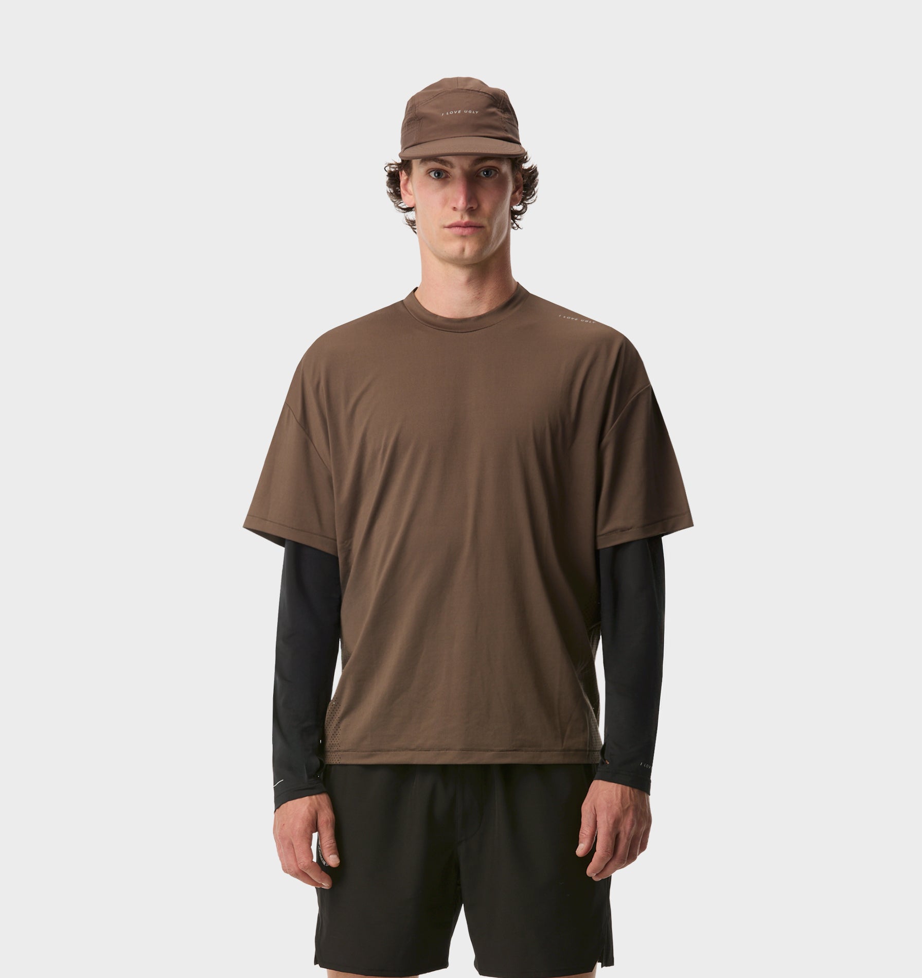 Active Crop Tee - Nutmeg | I Love Ugly AU
