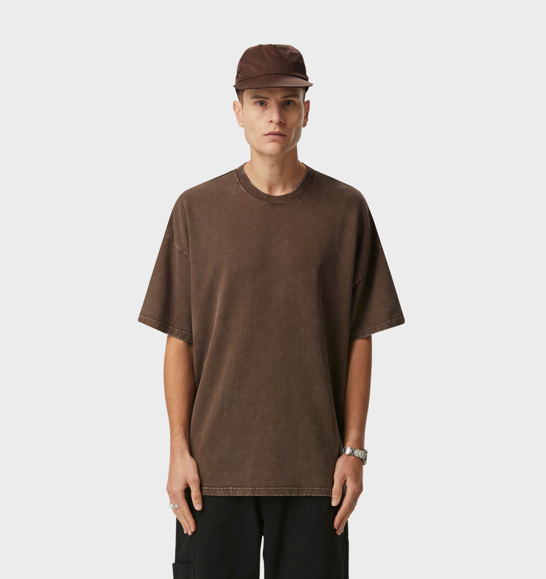 Heavyweight Box Fit Tee in Aged Espresso Brown | I Love Ugly AU