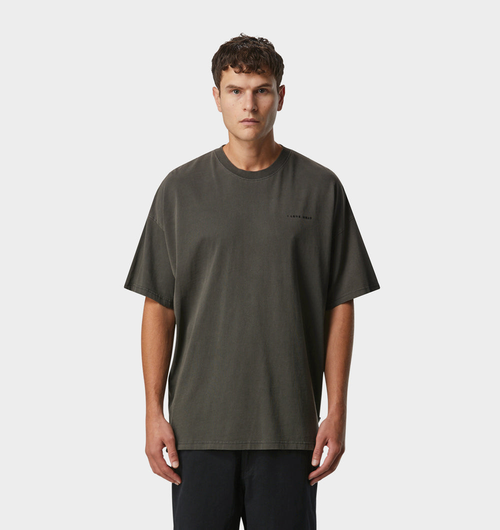 Box Fit Tee in Washed Black | I Love Ugly AU