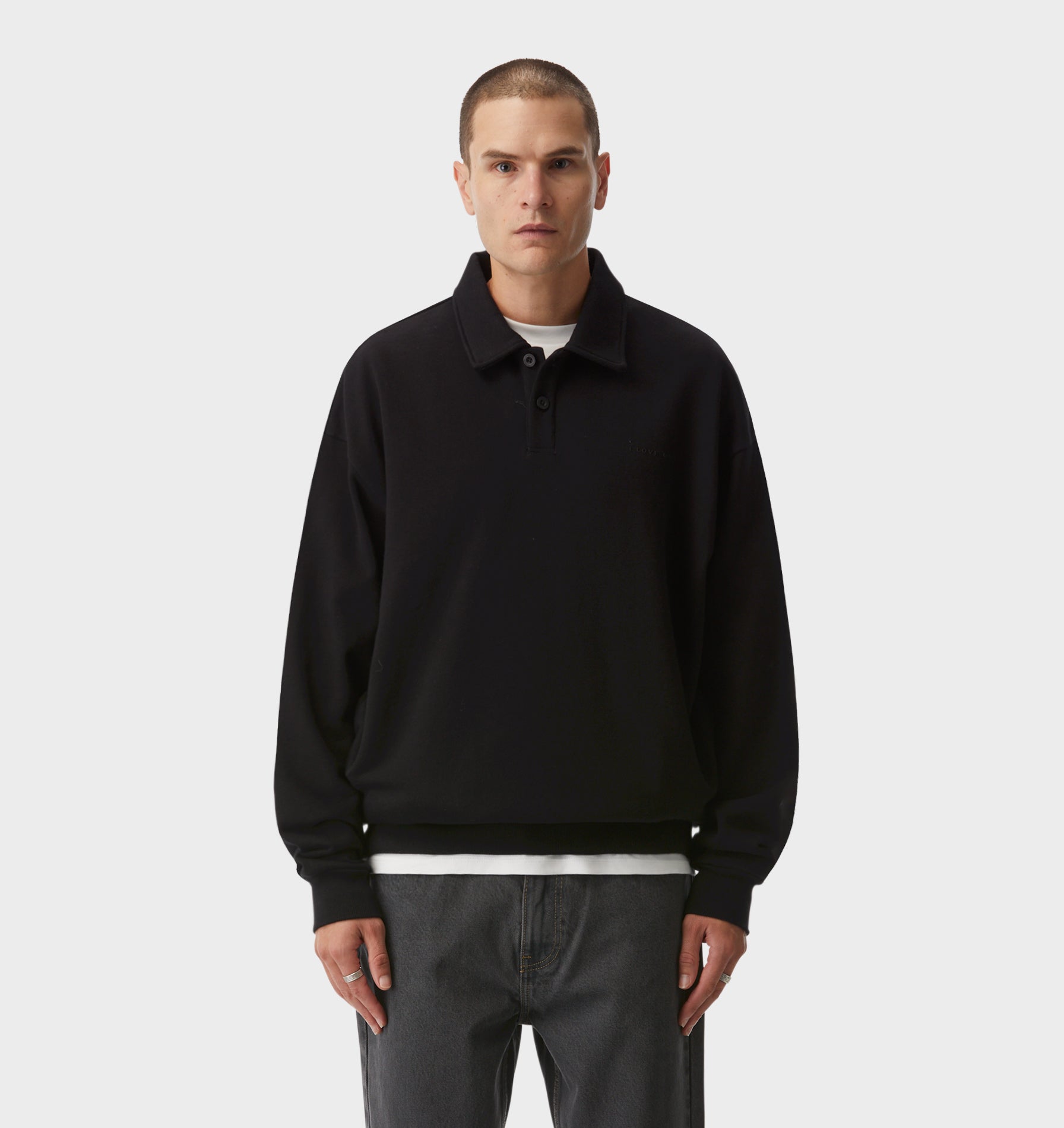 Aldern Pullover Sweatshirt in Black | I Love Ugly AU