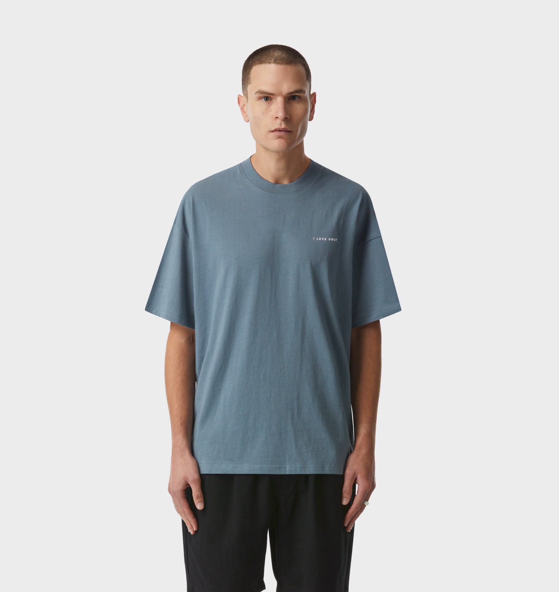Box Tee 2.0 In Fog Blue | I Love Ugly AU
