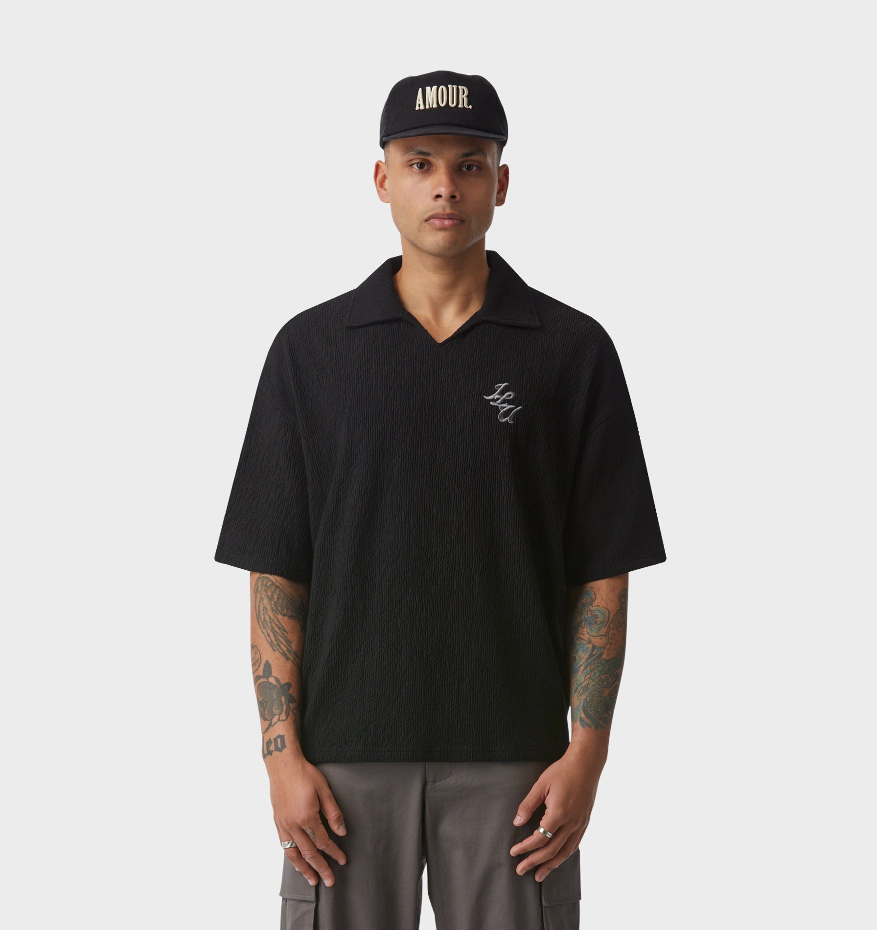 Jose SS Polo - Black | I Love Ugly AU
