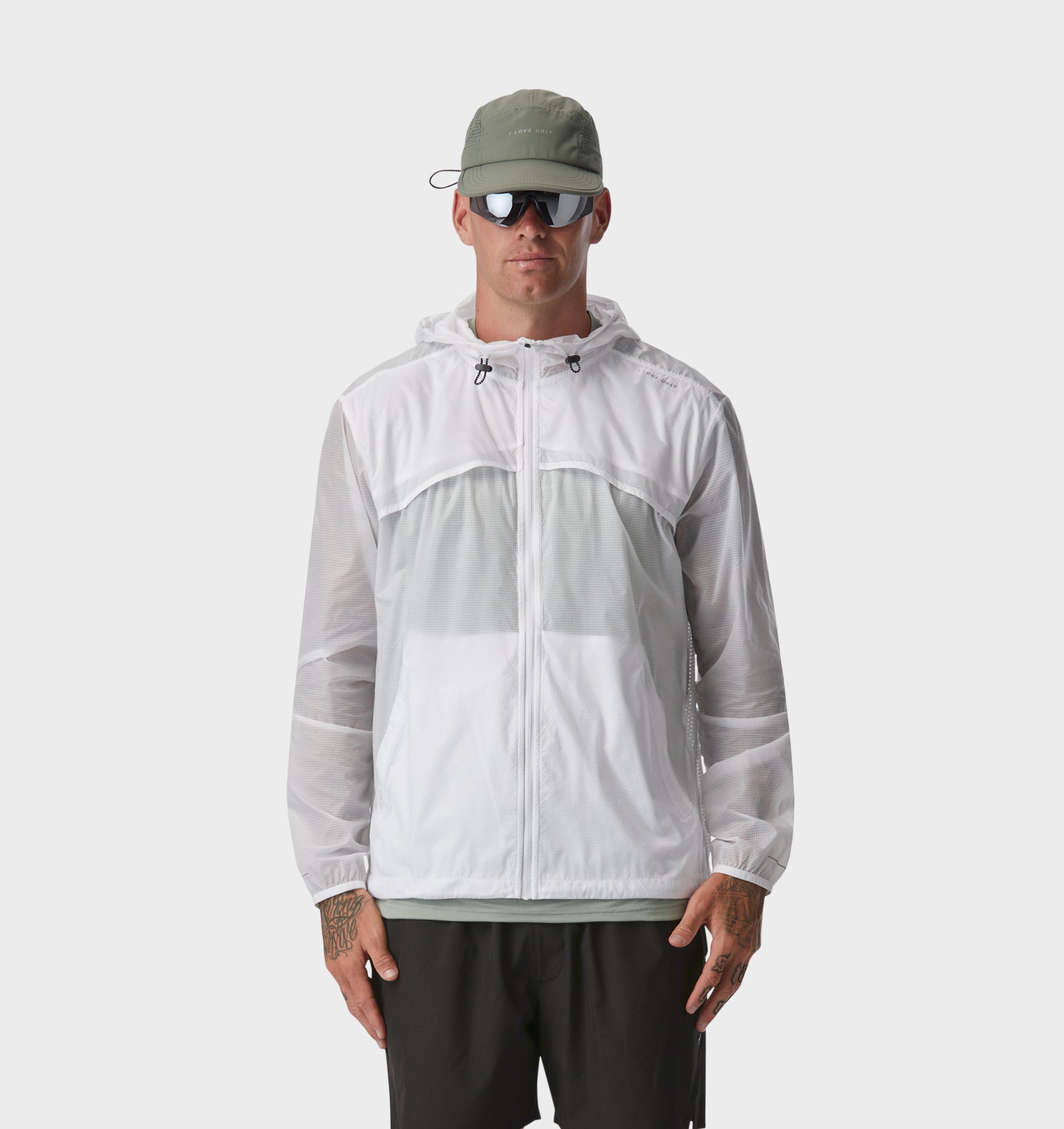 Active Windbreaker - Workout Jacket in Transparent | I Love Ugly AU