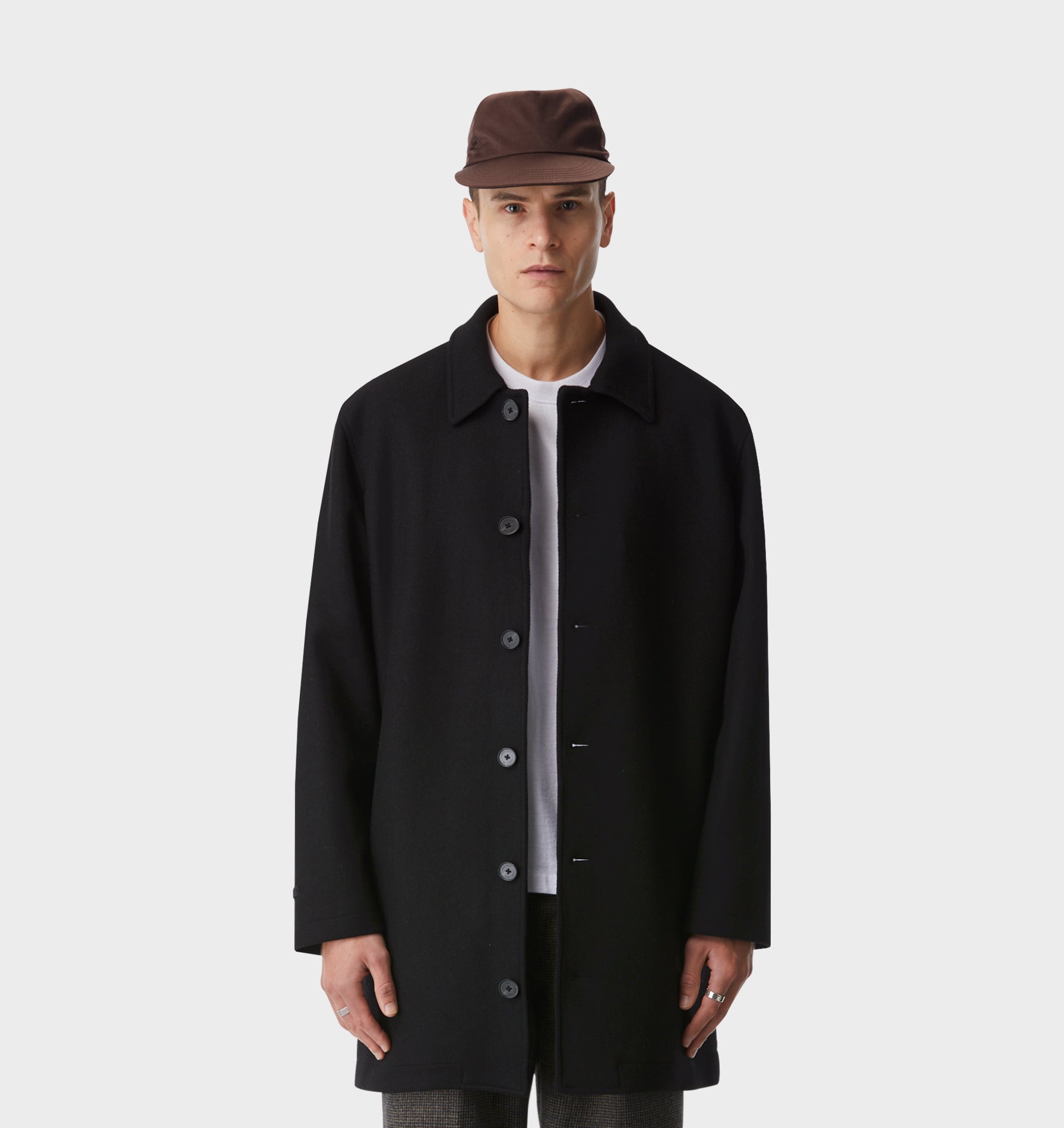 Carson Wool Coat in Black | I Love Ugly AU