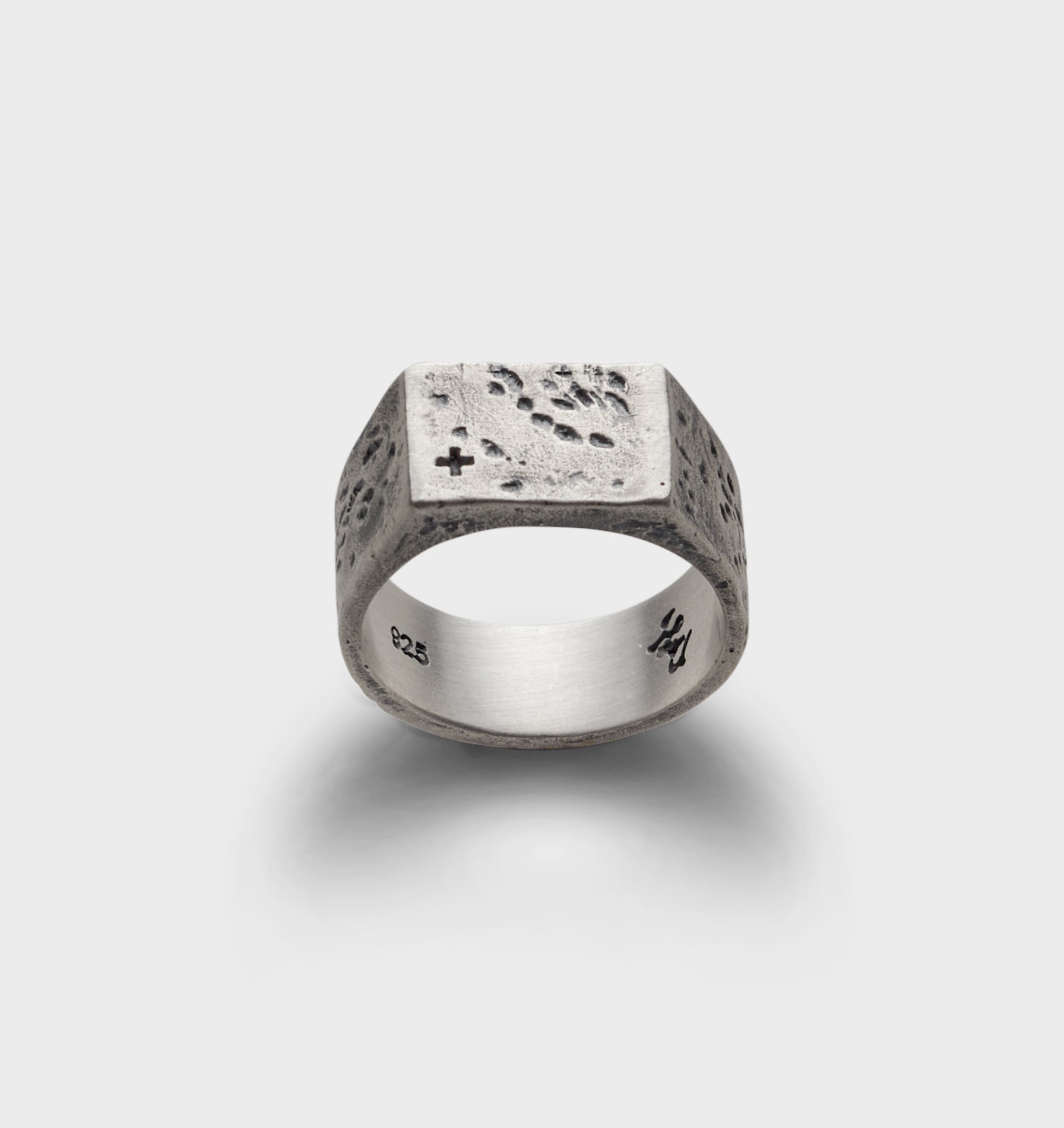 Distressed Signet Ring in Sterling Silver | I Love Ugly AU
