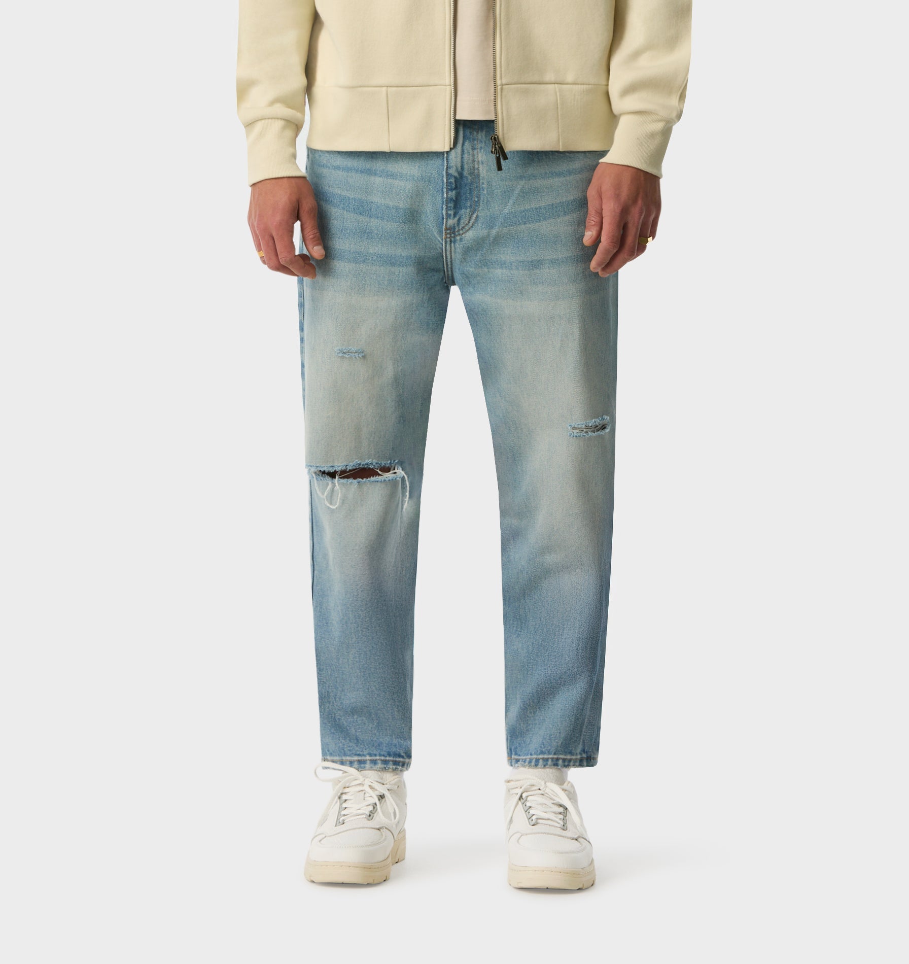 Distressed Cropped 90s Denim - Vintage Blue | I Love Ugly AU