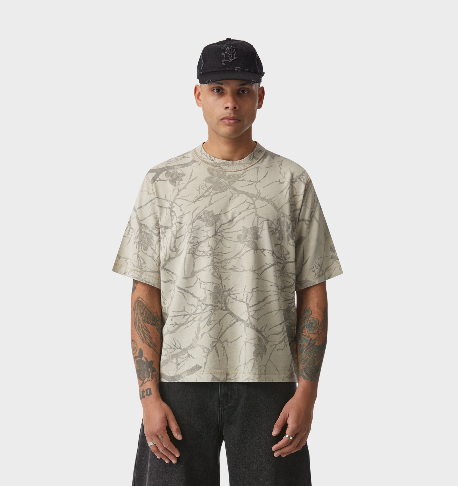 Box Crop Tee - Tree Camo | I Love Ugly AU
