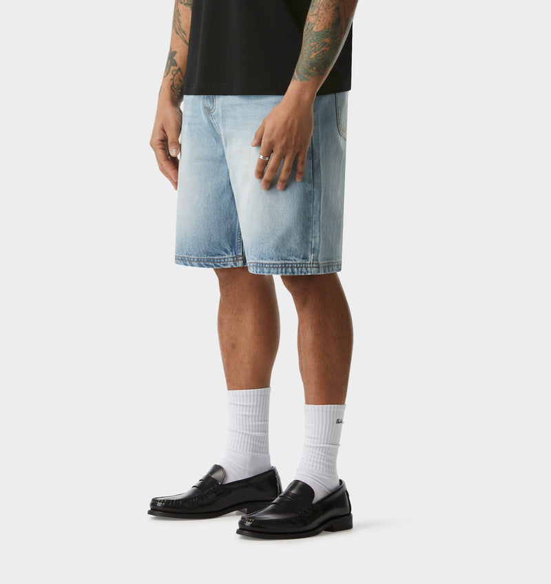 Clean Carpenter Short - Faded Blue | I Love Ugly AU