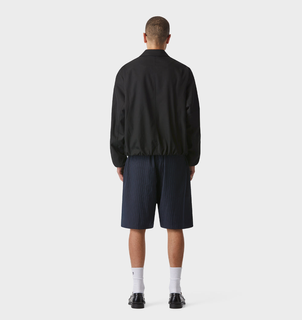 Alby Pleated Short - Blue Pinstripe | I Love Ugly AU